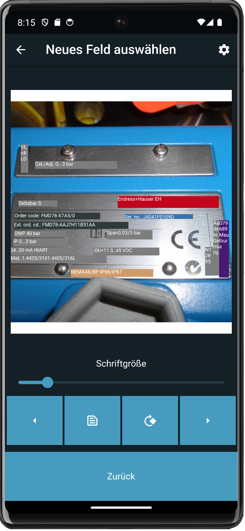 ASSET COLLECTOR | App for digital type plate capture. - sentin